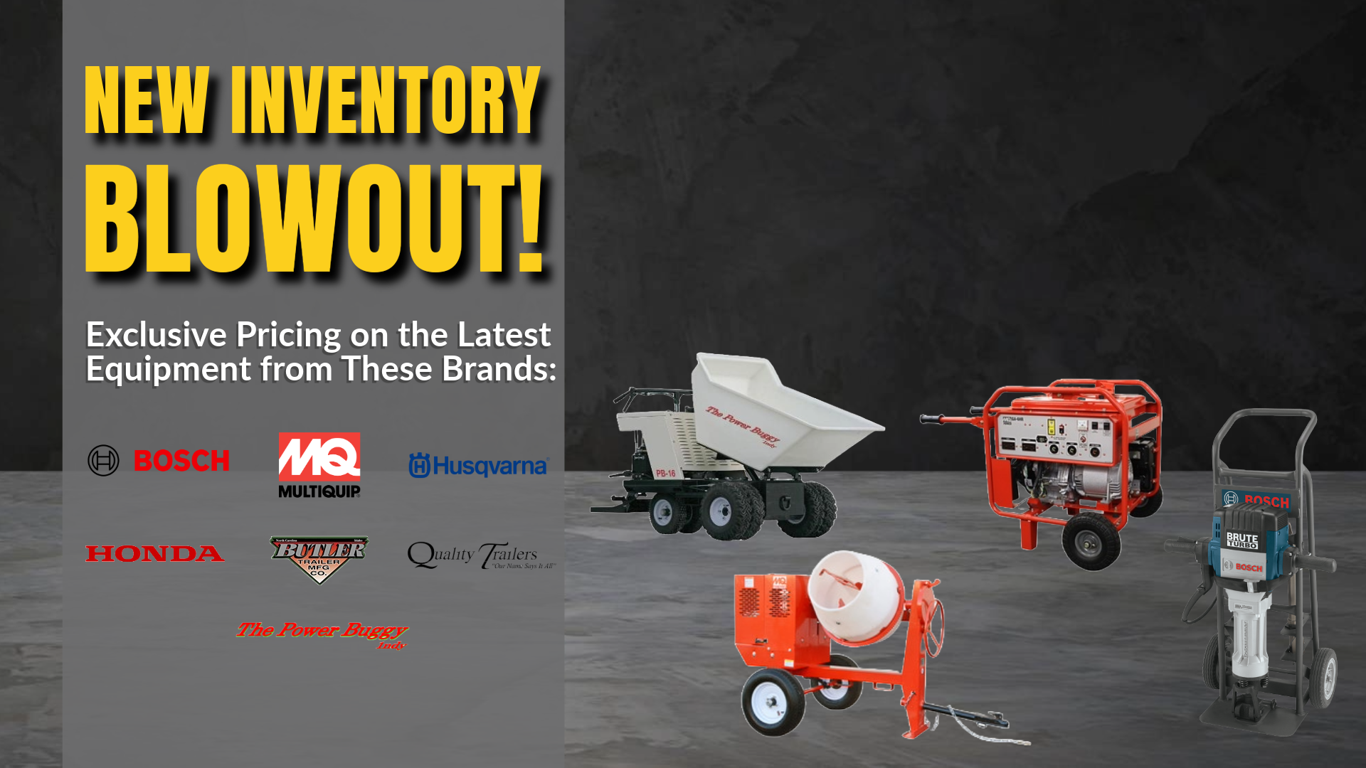 New Inventory Blowout | Leppo Rents